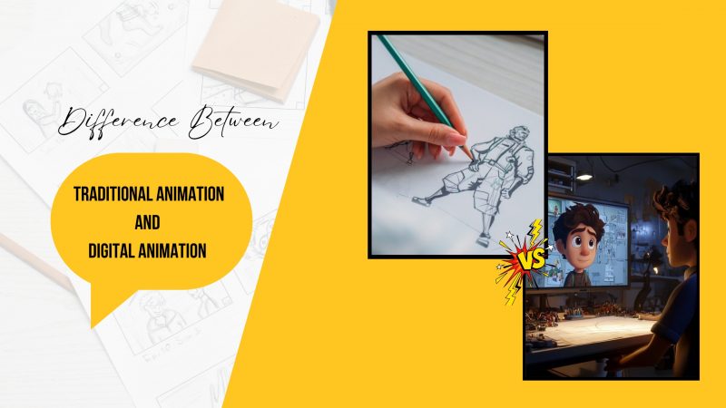 What is the difference between traditional animation and digital animation?